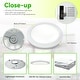 LED 12" Recessed Light, Dimmable, 5 Color Temperature Selectable, White ...