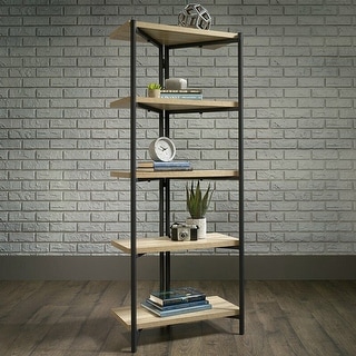 4 Shelf Folding Simple Bookcase Charter Oak - 52 x 63 - Bed Bath ...