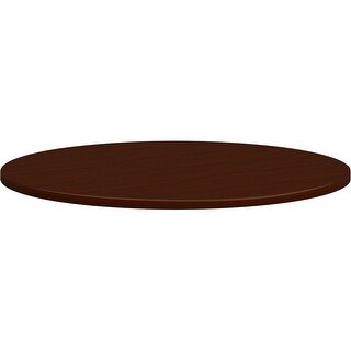 HON Mod Round Mahogany Conference Mahogany Tabletop - Bed Bath & Beyond ...