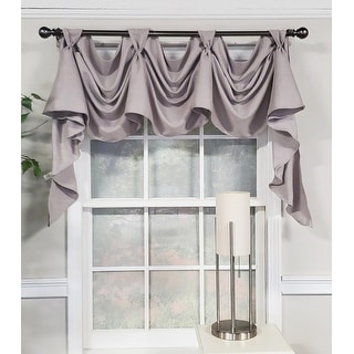 RLF Home Design Soft Rayon Victory Swag 3-Scoop Window Valance - Bed ...
