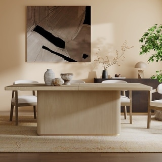 Christopher Knight Home - Brielle 84" Solid Wood Dining Table with ...