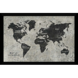 "Grunge World Map" Print on Acrylic - Bed Bath & Beyond - 36530952