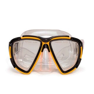 6.5" Yellow Kona Pro Mask Swimming Pool Accessory for Teen/Adults - Bed ...