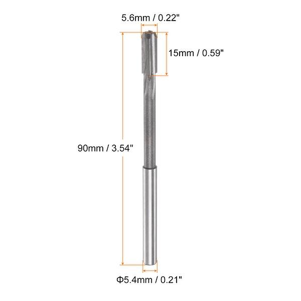 5.6mm H7 Tungsten Carbide Tip Straight Flutes Lathe Machine Chucking ...