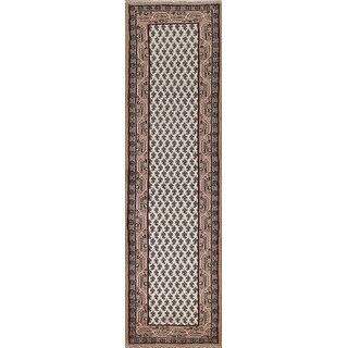 Boteh Traditional Botemir Indian Runner Rug Handmade Wool Carpet - 2'6 ...