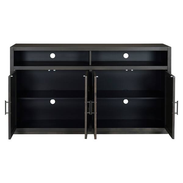 black chevron sideboard