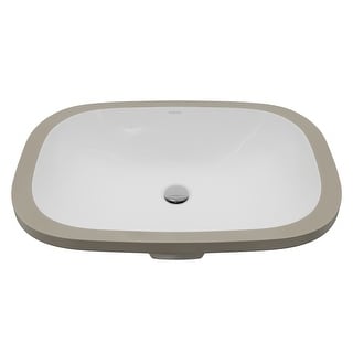 Karran Valera 20" Oval Undermount Vitreous China Bathroom Sink in White ...