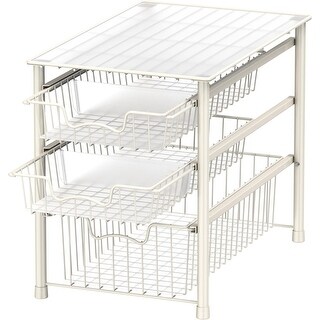 Stackable 2 Tier Sliding Basket Organizer Drawer - Bed Bath & Beyond ...
