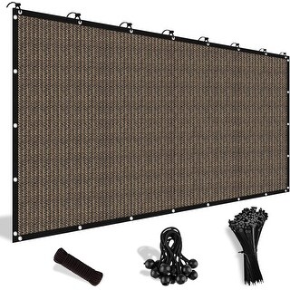 10' X 10' Sun Shade Cloth with Grommets, Mesh Tarp for Patio, Outdoor ...
