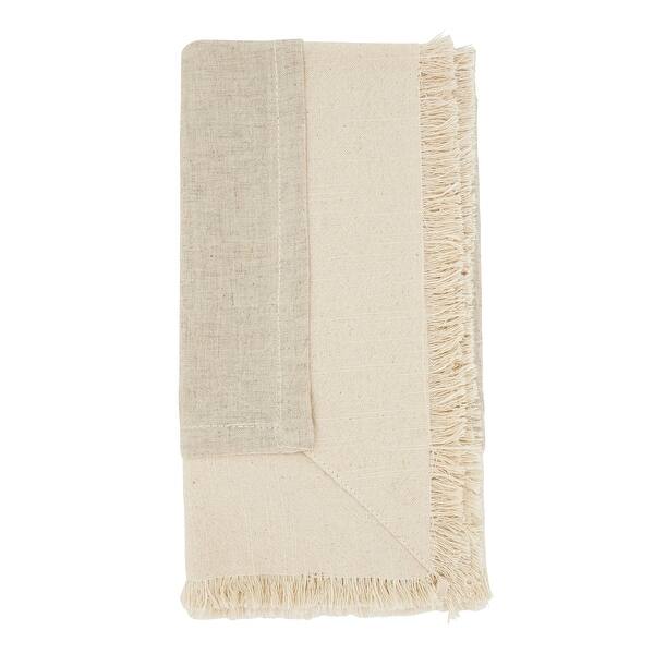 Chic Fringed Double Layer Table Napkin (Set of 4) - Bed Bath & Beyond ...