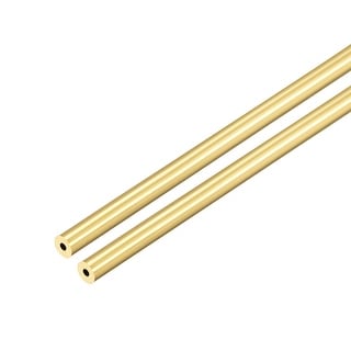 Brass Round Tube 1mm Wall Thickness Seamless Straight Pipe Tubing - 3mm ...