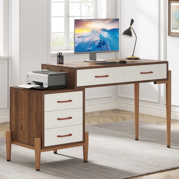 47 inches Computer Desk with 5-Drawer - Bed Bath & Beyond - 40131394