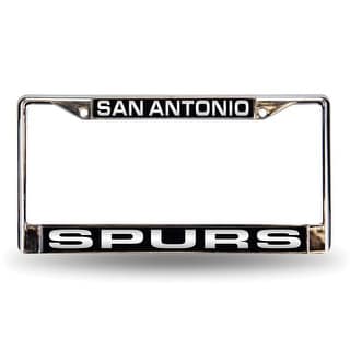 NBA San Antonio Spurs Black Laser Chrome Acrylic License Plate Wall ...