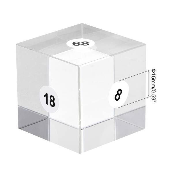 Round Number Stickers, 15mm Dia Number 1-100 Coated Paper Label 50 ...