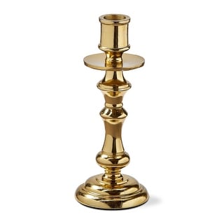 Gold Cast Aluminum Darion Taper Holder Candlestick Large, 3.0L x 3.0W x ...