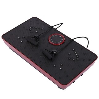 Red Vibration Plate Exercise Machine for Whole Body Workout Equipped ...