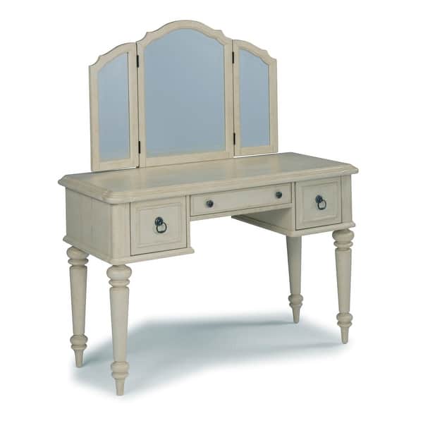 Homestyles Provence Off-White Wood Vanity with Mirror - Bed Bath ...
