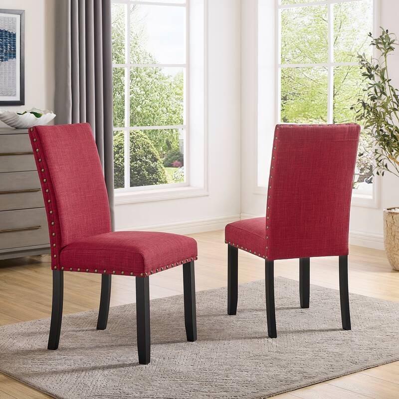 Red Upholstered Dining Chairs - Overstock