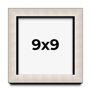 9x9 Shadow Box Frame Silver Real Wood Contemporary Shadowbox Display ...