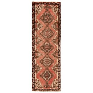 ECARPETGALLERY Hand-knotted Anadol Copper Wool Rug - 3'2 x 9'10 - Bed ...