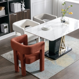 Contemporary Fabric Upholstered Accent Dining Chair for Living Room ...