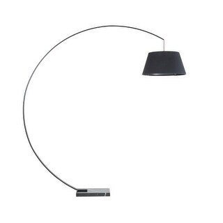Bromi Design B6501 Liberty 1 Light Arc Floor Lamp with Tapered Fabric ...