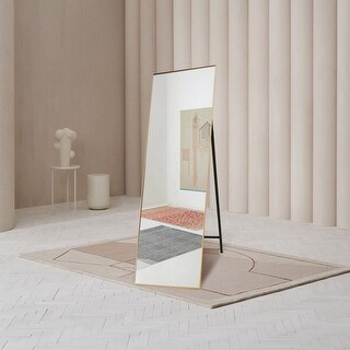 65*22in. Gold Aluminum Frame Full Length Mirror Free Standing - Bed ...