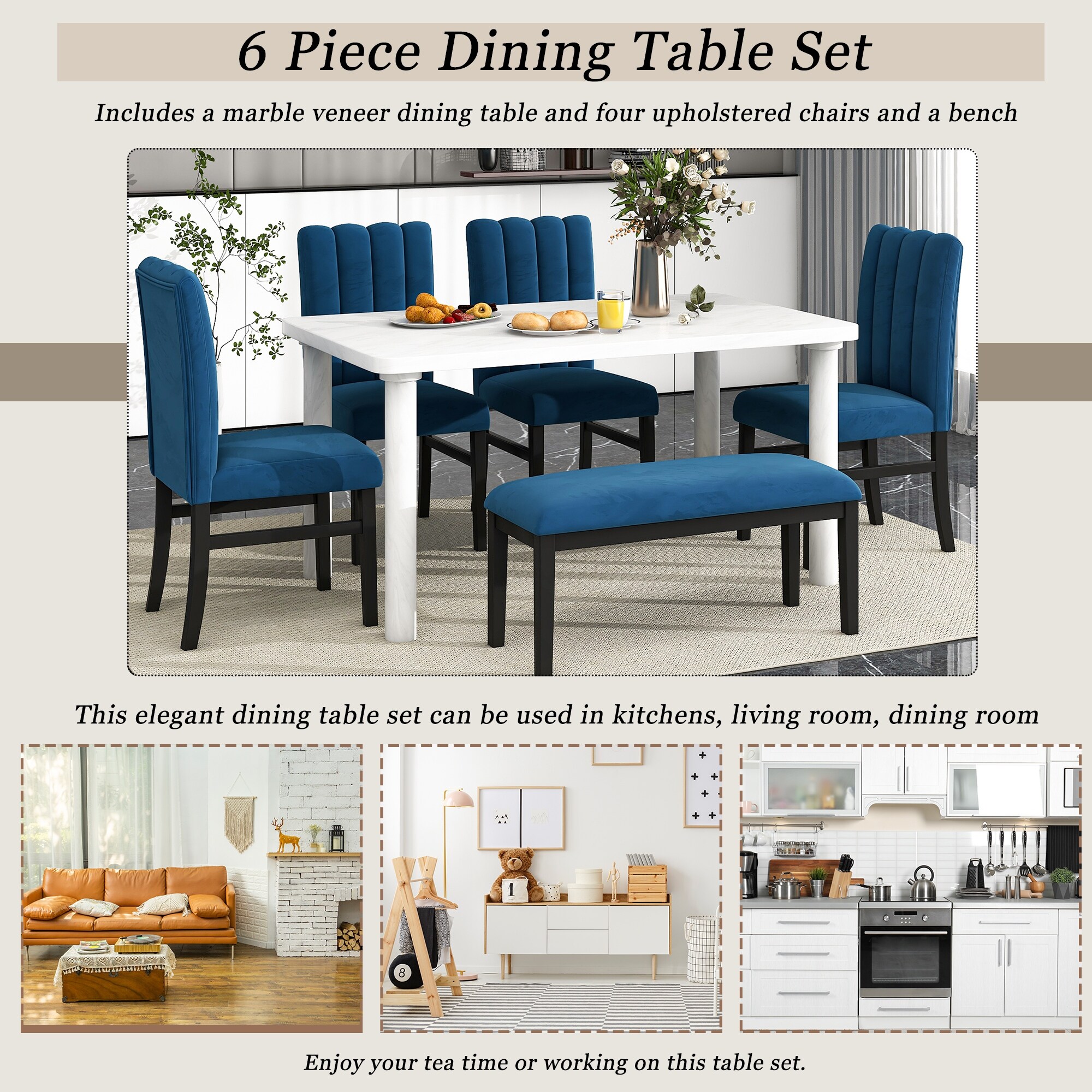 Marble veneer dining table store