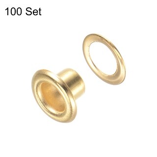 100set Grommets Kit Metal Eyelets 4mm 0.16" Grommet for Shoes Clothes ...