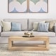 Plank and Beam Modern Rectangular Coffee Table with Shelf - Bed Bath ...