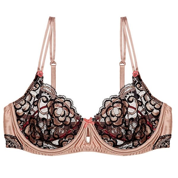 Heidi Klum Intimates Womens Sunrise Love Underwire Bra Silk Lace ...