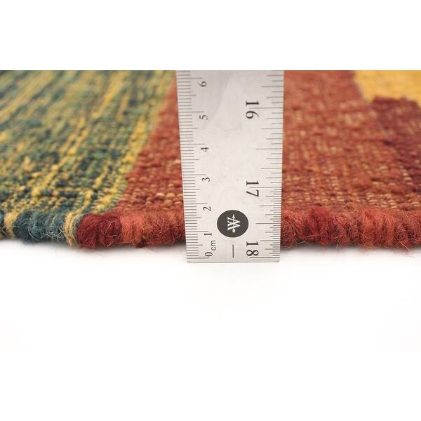 Flat-weave Sundance Orange Wool Kilim - 10'11 x 13'0/10'11" x 13'0 ...