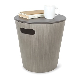 Woodrow Grey Storage Stool - Bed Bath & Beyond - 29147168