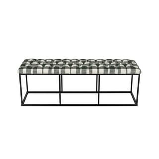 Carbon Loft DeAngelo Medium Draper Bench with Button Tufting - Bed Bath ...