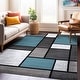World Rug Gallery Contemporary Modern Boxed Color Block Area Rug - Bed ...