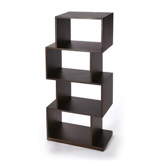 48" Dark Brown Wood Stacking Cubes Vertical Etagere Unit - 21.5 - Bed ...