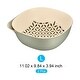 Fruit and Vegetable Colander Strainer Basket, Plastic Double-Layer ...