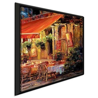 "Cafe in Light " Print on Floating Canvas - Bed Bath & Beyond - 36383080