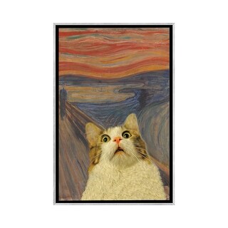 iCanvas "Cat Scream II" by Artelele Framed - Bed Bath & Beyond - 37664678