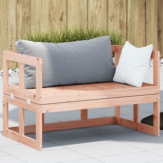 vidaXL Patio Sofa Bench Extendable Outdoor Garden Seating Furniture ...