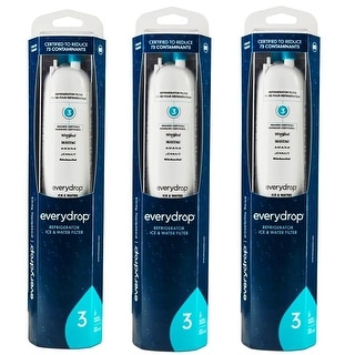 3 Pack Everydrop by Whirlpool Ice and Water Refrigerator Filter 3 ...