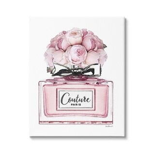 Stupell Pink Roses Perfume Canvas Wall Art Design by Amanda Greenwood ...