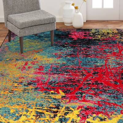 Home Dynamix Splash Tomie Contemporary Abstract Area Rug - Overstock ...