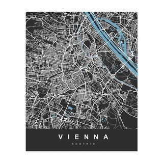 Vienna Austria Vienna City Map Maps Pattern Patterns Art Print/Poster ...