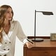 Brightech Leaf 16 in. Classic Black Dimmable LED Contemporary Desk Lamp ...