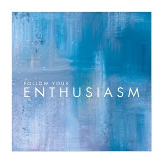 Enthusiasm Typography Abstract Inspirational Art Print/Poster - Bed ...