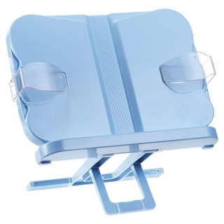 Book Stand for Reading, Plastic Book Holder with Page Clips for ...