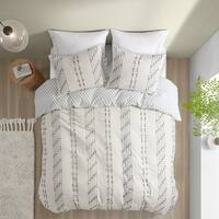 INK+IVY Dora Organic Cotton Chambray 3 Piece Duvet Cover Set (Insert Excluded) - On Sale - Bed ...
