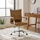 HULALA HOME Zarina Modern Faux Leather Swivel Office Chair Desk Chair ...