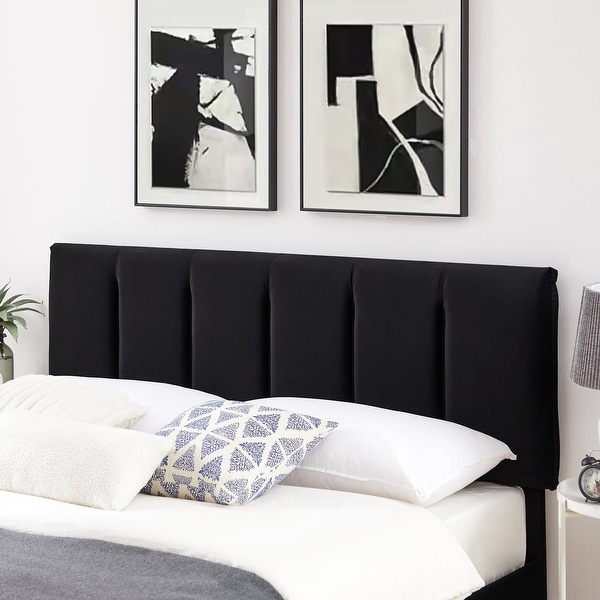 Black Bed Frame with 4 Storage Drawers Upholstered Platform Bed Frame with Adjustable Headboard